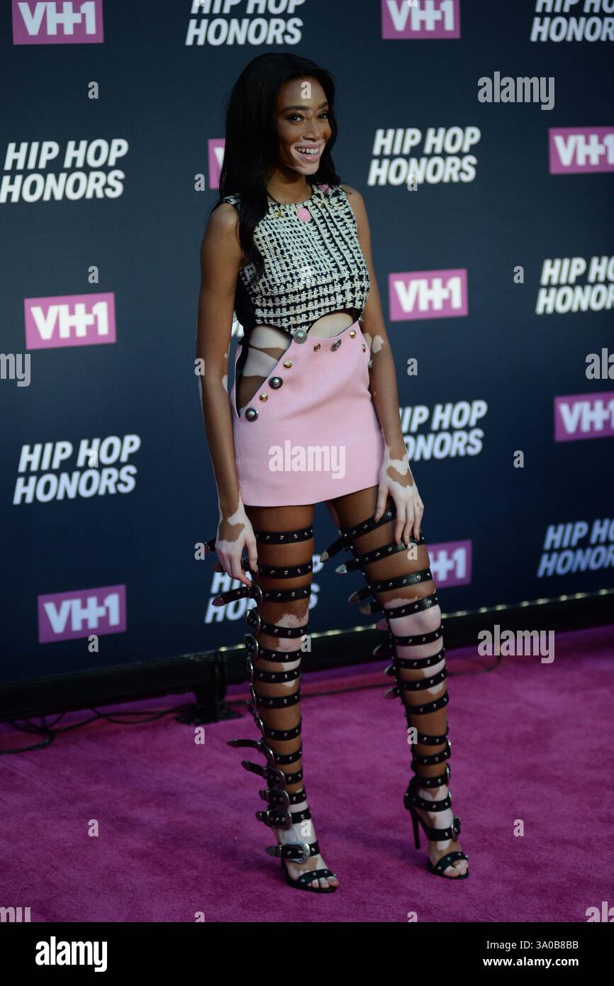 Winnie Harlow attending the VH1 Hip Hop Honors: All Hail The Queens at ...