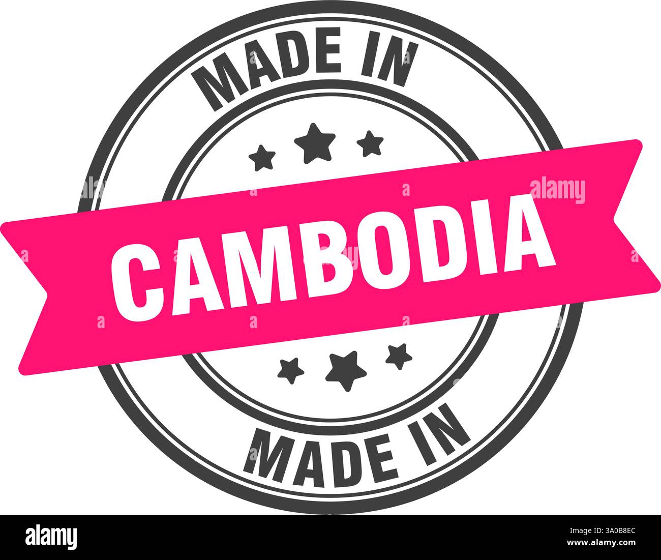 Made in Cambodia stamp. Made in Cambodia round sign Stock Vector Image ...