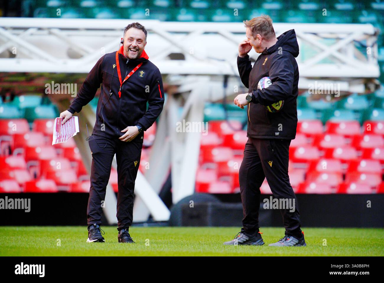 Wales head coach Matt Sherratt before a training session at the ...