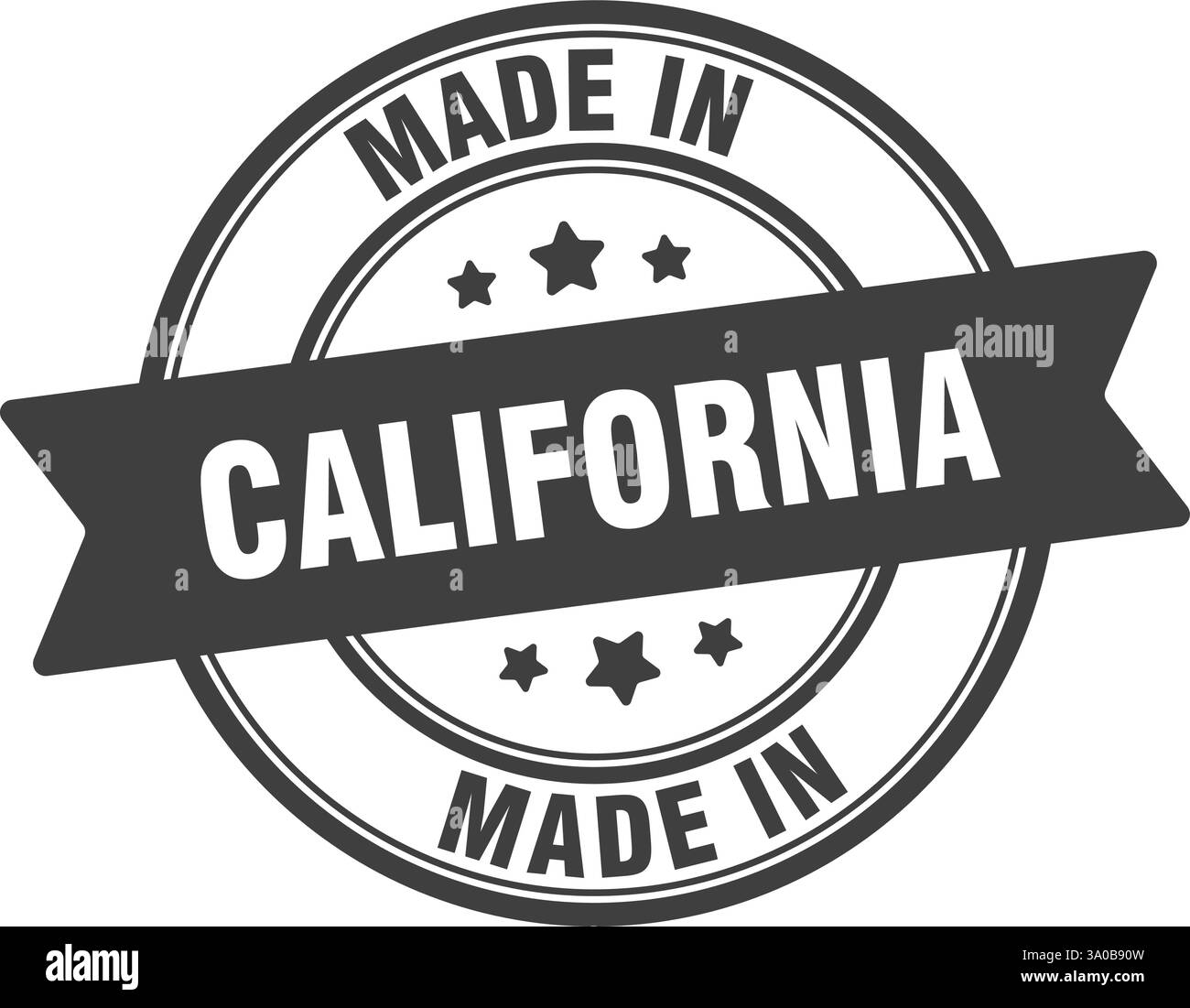 Made in California stamp. Made in California round sign Stock Vector ...