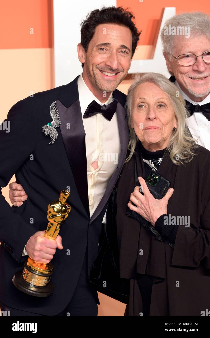 Adrien Brody mit Eltern Sylvia Plachy und Elliot Brody bei der Vanity ...