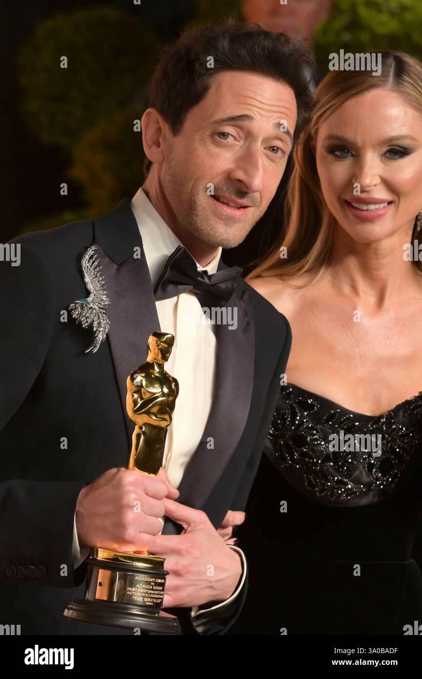 Adrien Brody und Georgina Chapman bei der Vanity Fair Oscar Party 2025 anlässlich der 97. Oscar ...