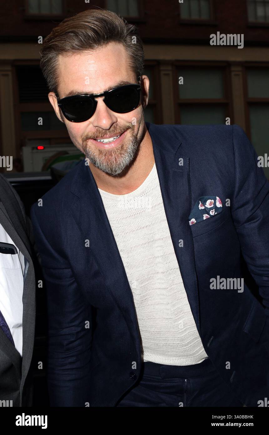 Actor Chris Pine arrives at a screening of 'Star Trek Beyond' at the ...