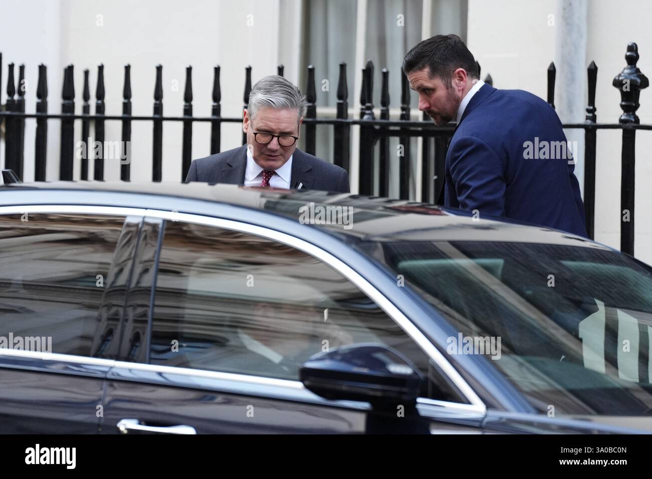 Prime Minister Sir Keir Starmer leaves 10 Downing Street to head to ...