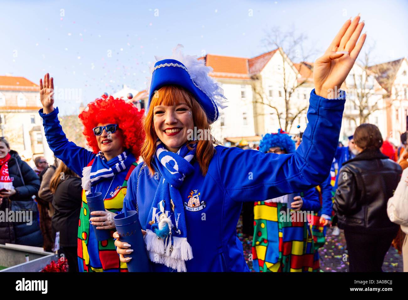 03.03.2025, GER, Kultur, Rosenmontag Karneval Sieben der acht ...