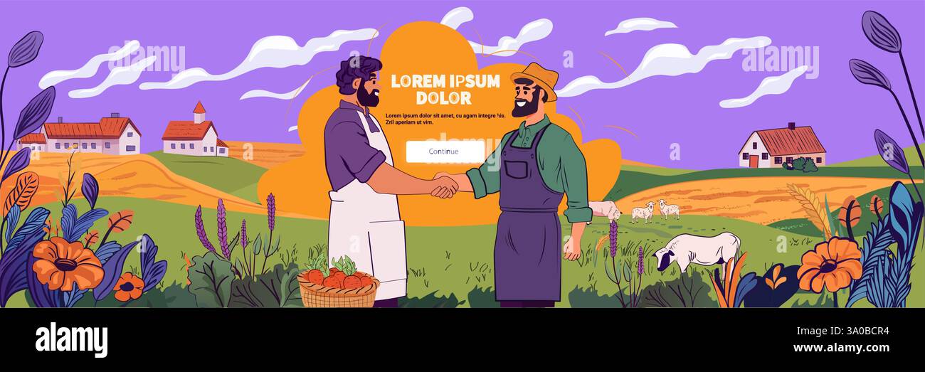 Farmers hands shaking Stock Vector Images - Alamy