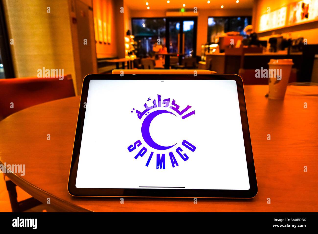 China. 02nd Mar, 2025. In this photo illustration, a SPIMACO logo is ...