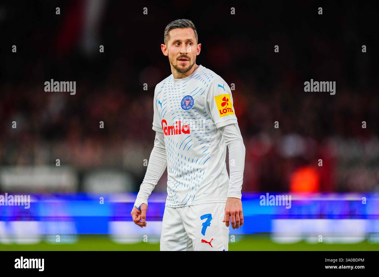 March 02 2025: Steven Skrzybski of Holstein Kiel looks on during a 1 ...
