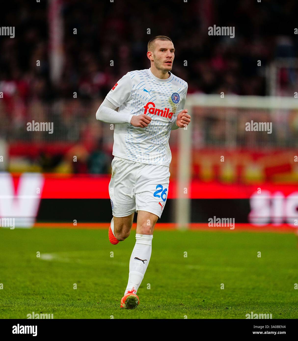 March 02 2025: David Zec of Holstein Kiel gestures during a 1 ...