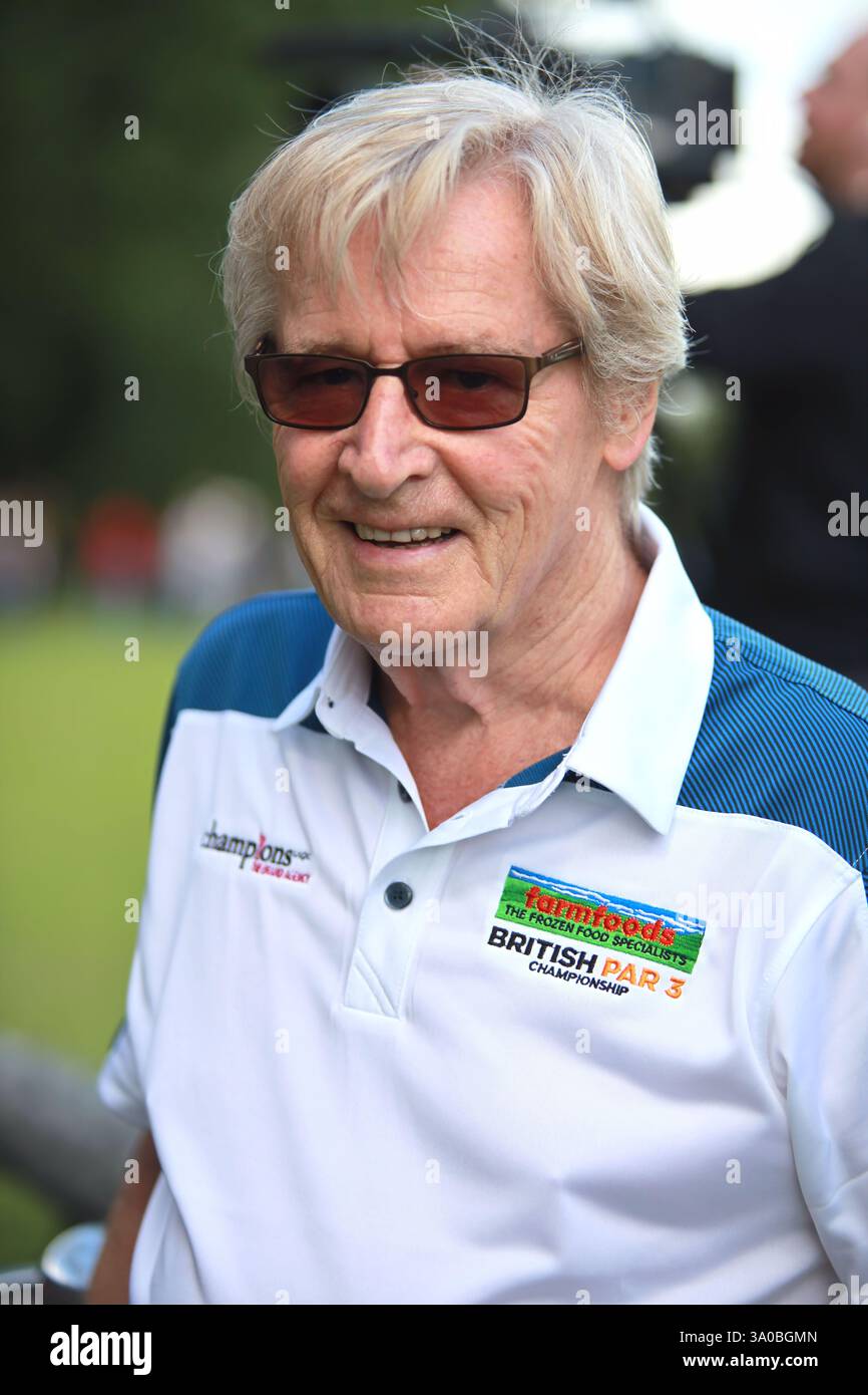 Actor William Roache takes part in celebrity pro-am golf at the Farm ...
