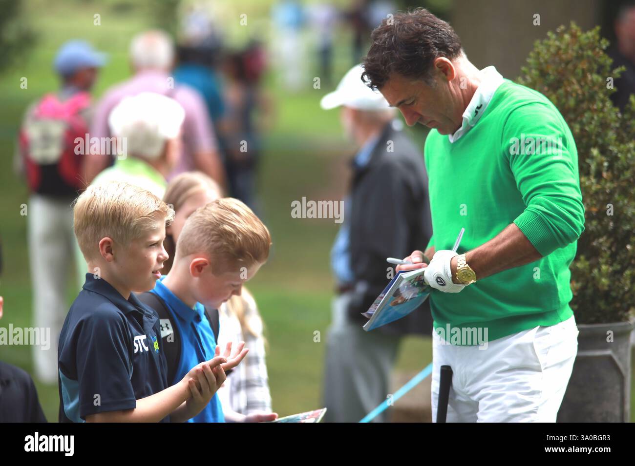 Dean Saunders takes part in celebrity pro-am golf at the Farm Foods ...