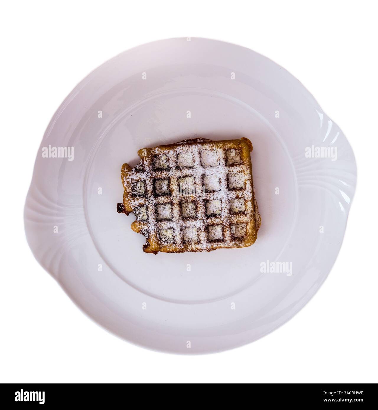 Waffle sweet homemade belgian Cut Out Stock Images & Pictures - Alamy