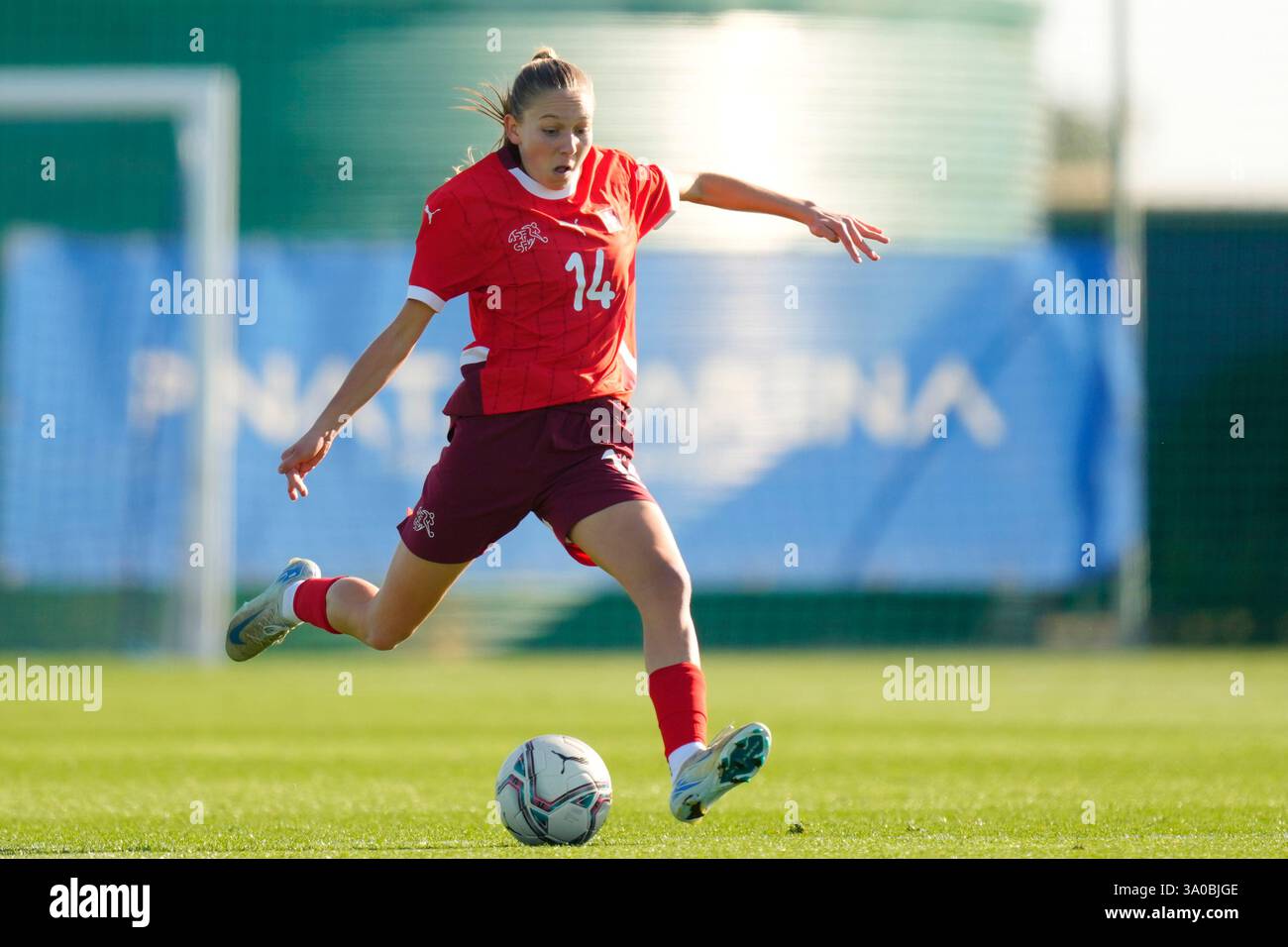 Spain, Murcia, February 27th 2025: Joelle Messerli of Switzerland does ...