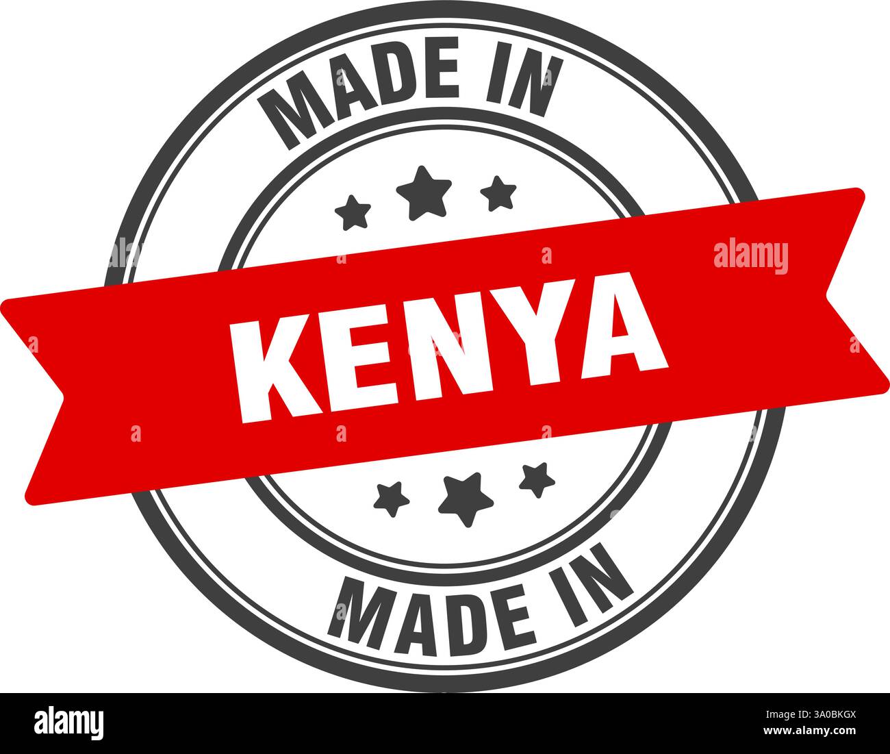 Made in Kenya stamp. Made in Kenya round sign Stock Vector Image & Art ...
