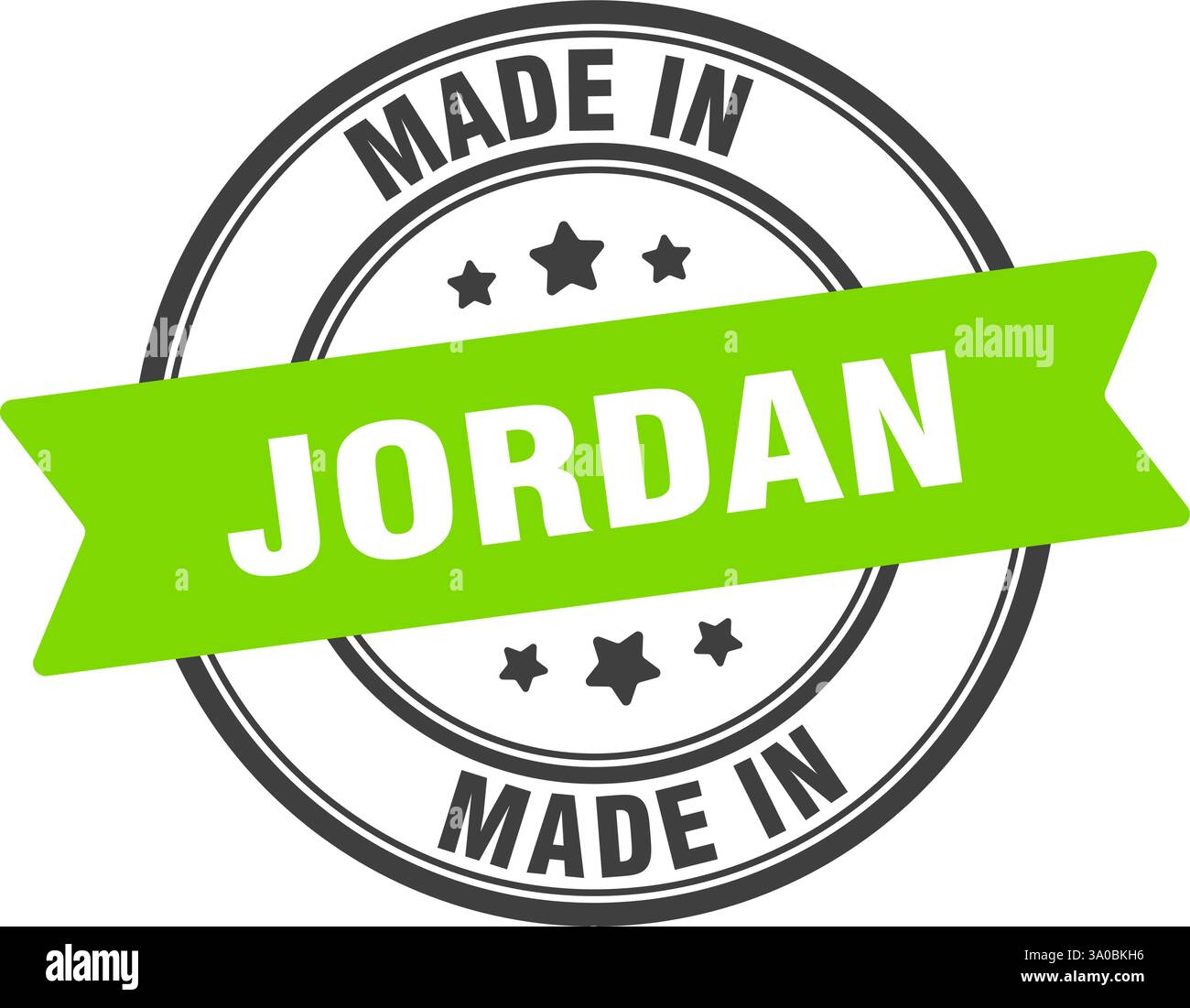 Made in Jordan stamp. Made in Jordan round sign Stock Vector Image ...