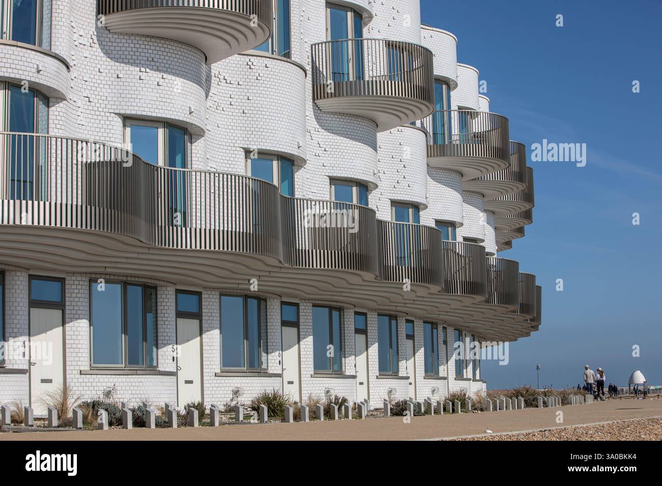 Balconies on the newly completed Shoreline development on Folkestone ...