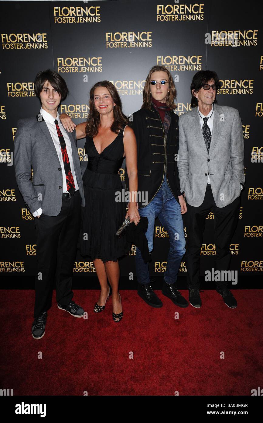 Jonathan Ocasek, Oliver Ocasek, Paulina Porizkova and Rick Ocasek ...