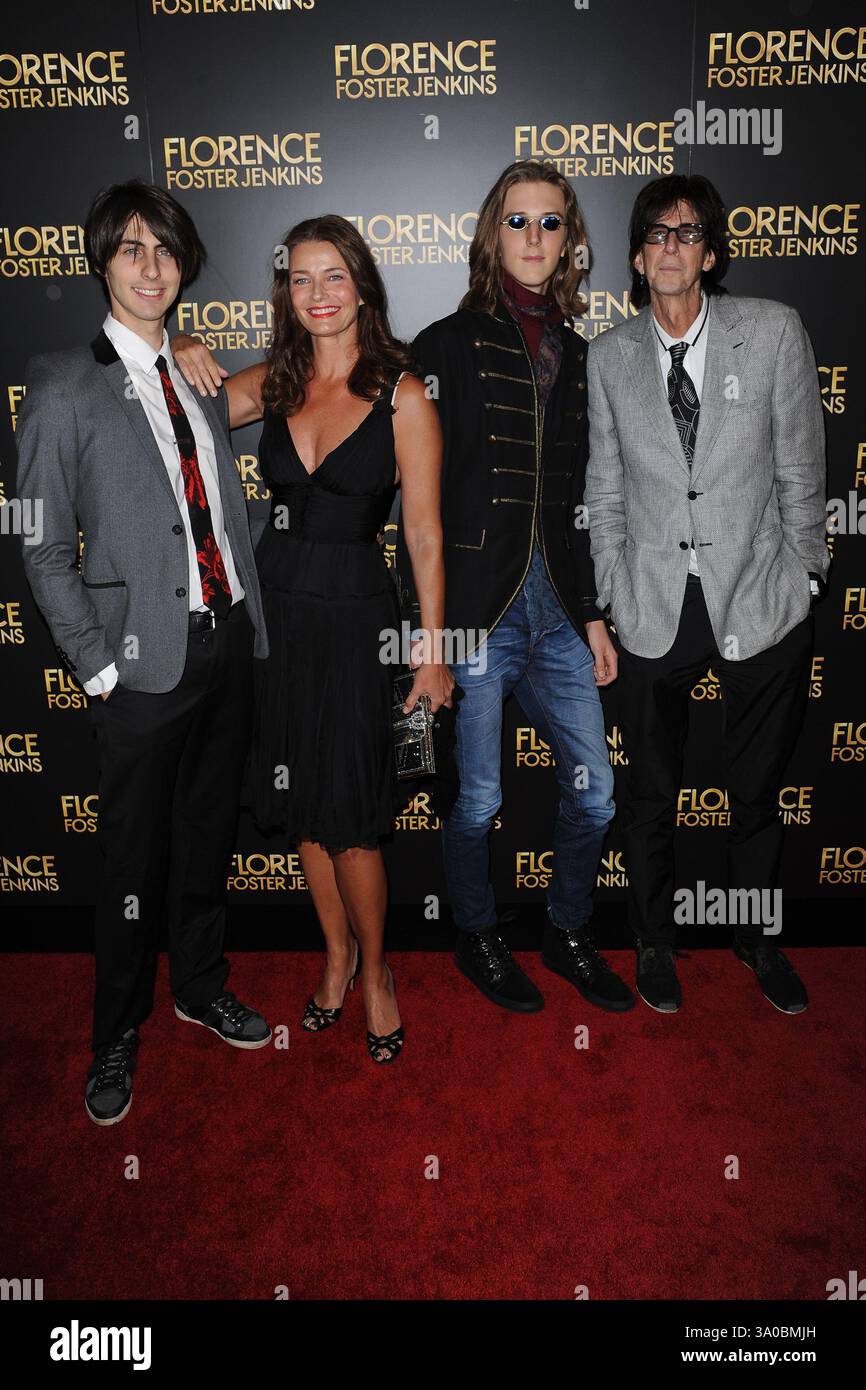 Jonathan Ocasek, Oliver Ocasek, Paulina Porizkova and Rick Ocasek ...