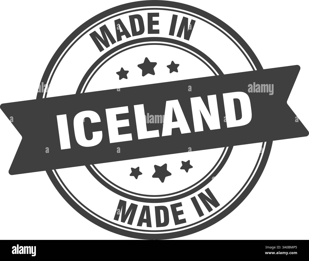 Made in Iceland stamp. Made in Iceland round sign Stock Vector Image ...