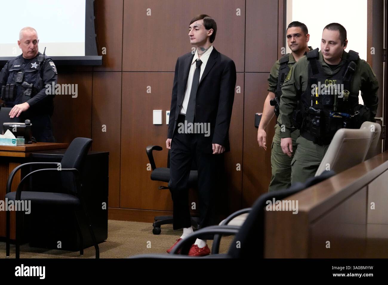 Robert E. Crimo III arrives for his trial in Judge Victoria A. Rossetti ...