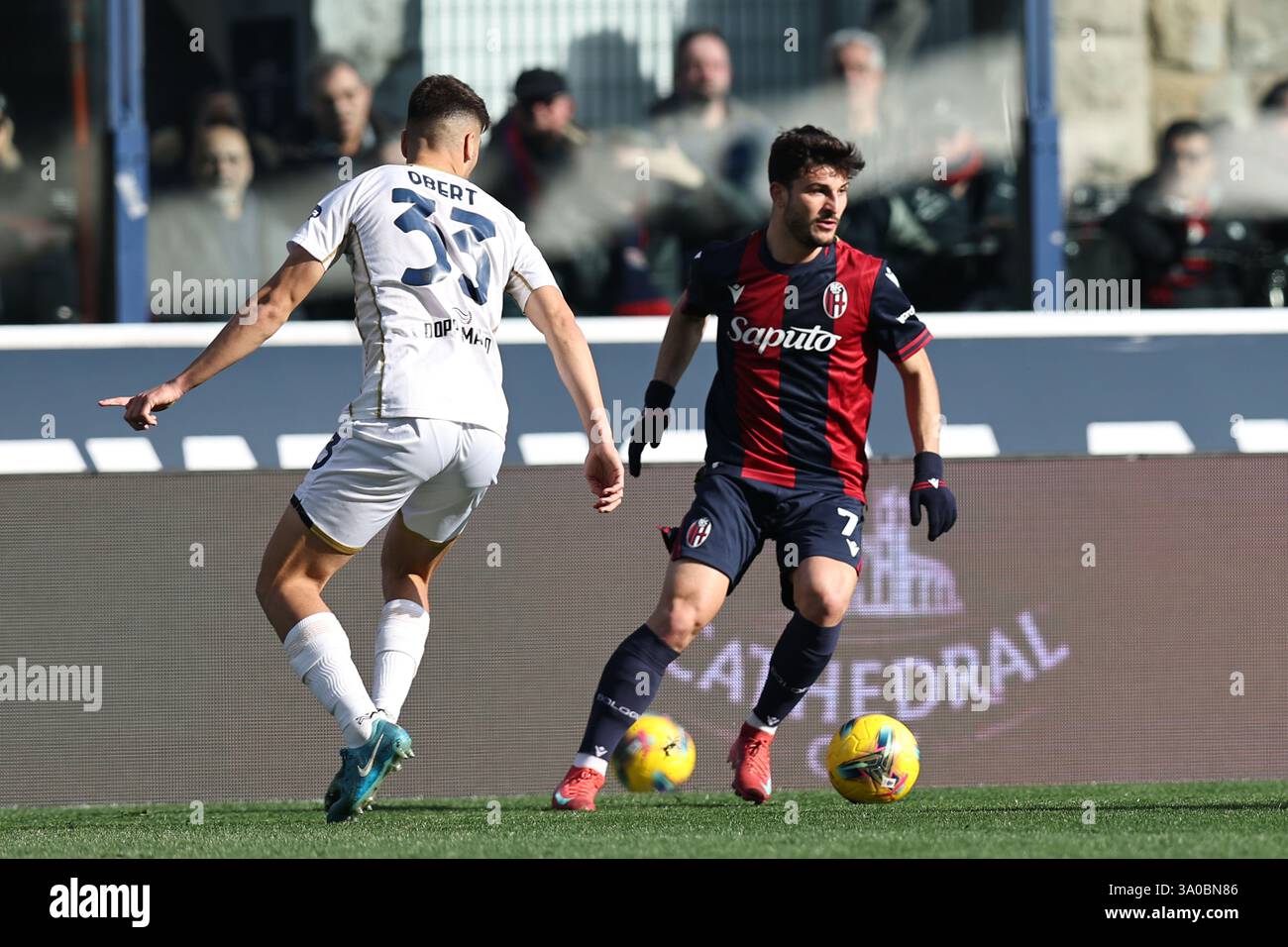 Riccardo Orsolini (Bologna)Adam Obert (Cagliari) ; during the Italian ...