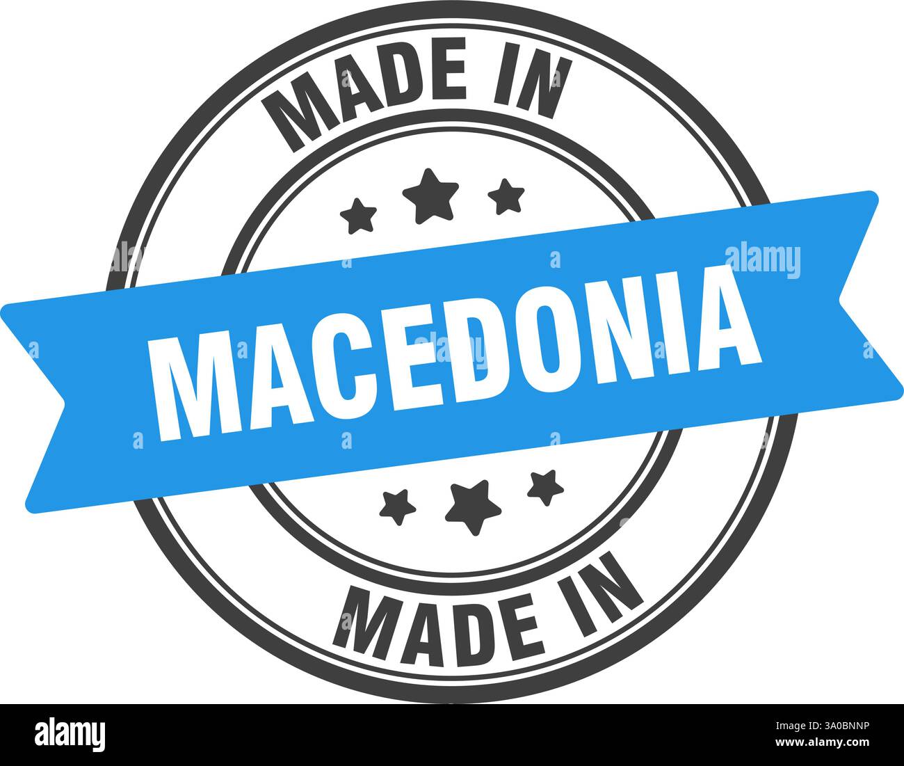 Made in Macedonia stamp. Made in Macedonia round sign Stock Vector ...
