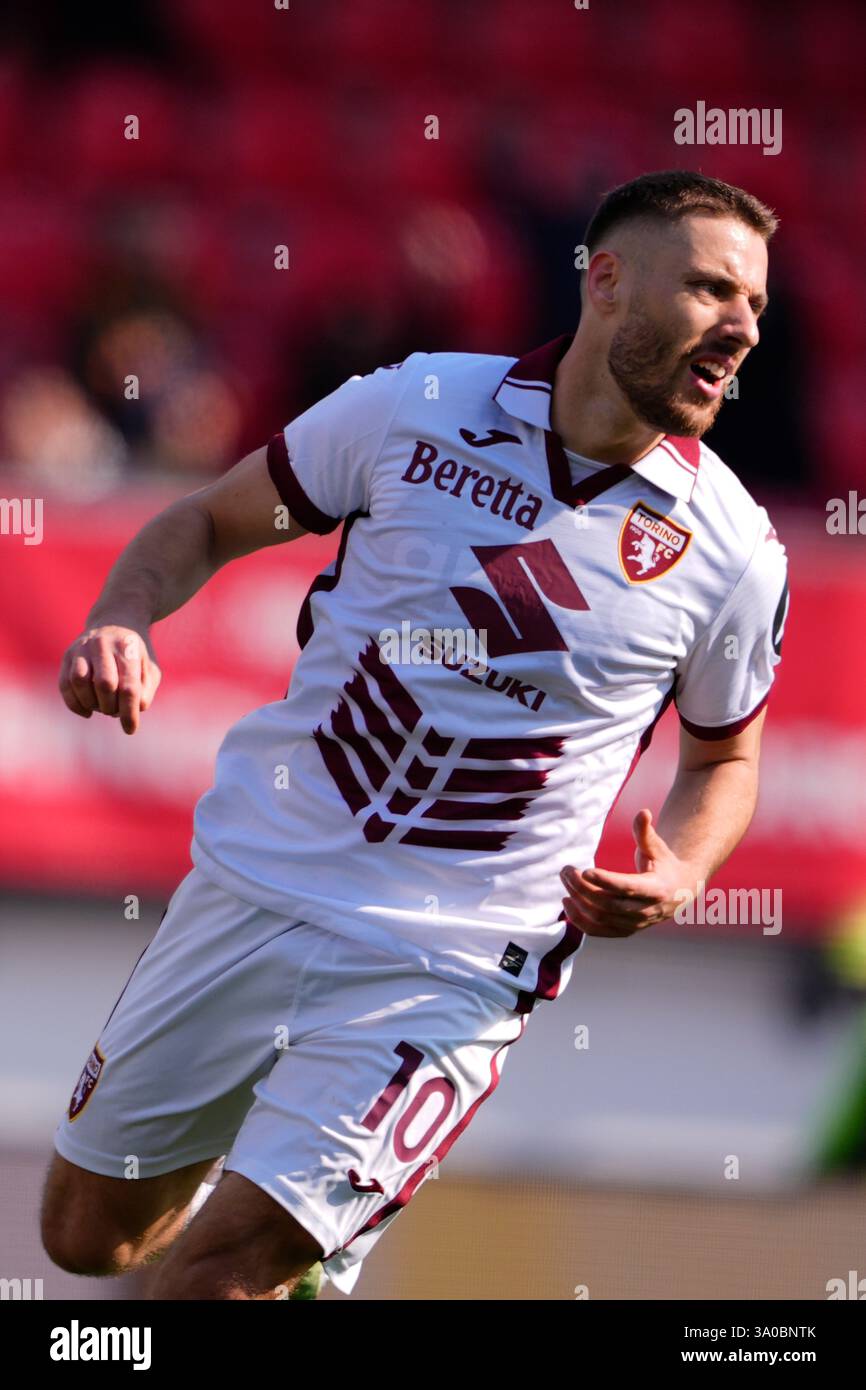 Torino’s Nikola Vlasic during the Serie A soccer match between Monza ...