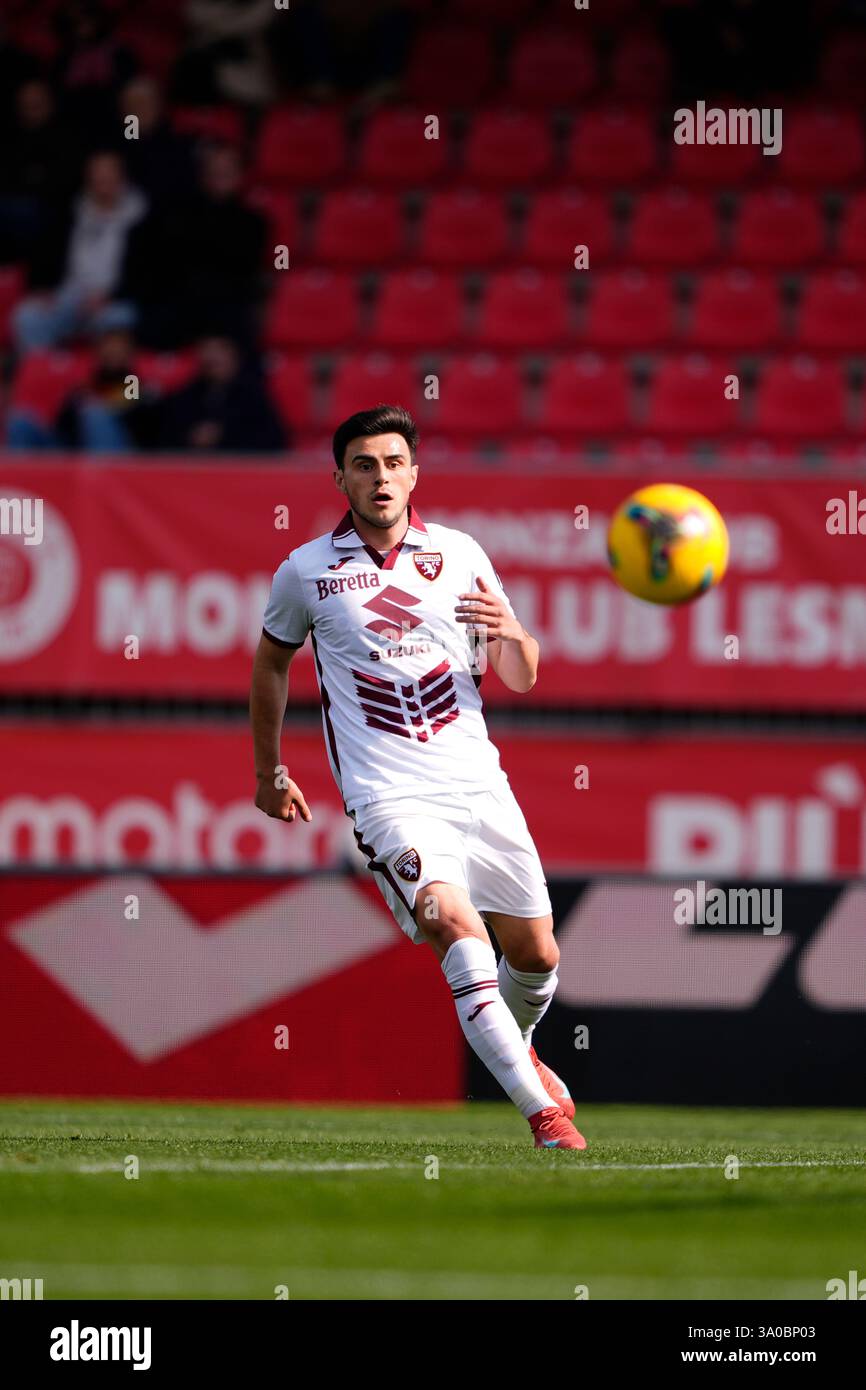 Torino’s Eljif Elmas during the Serie A soccer match between Monza and ...