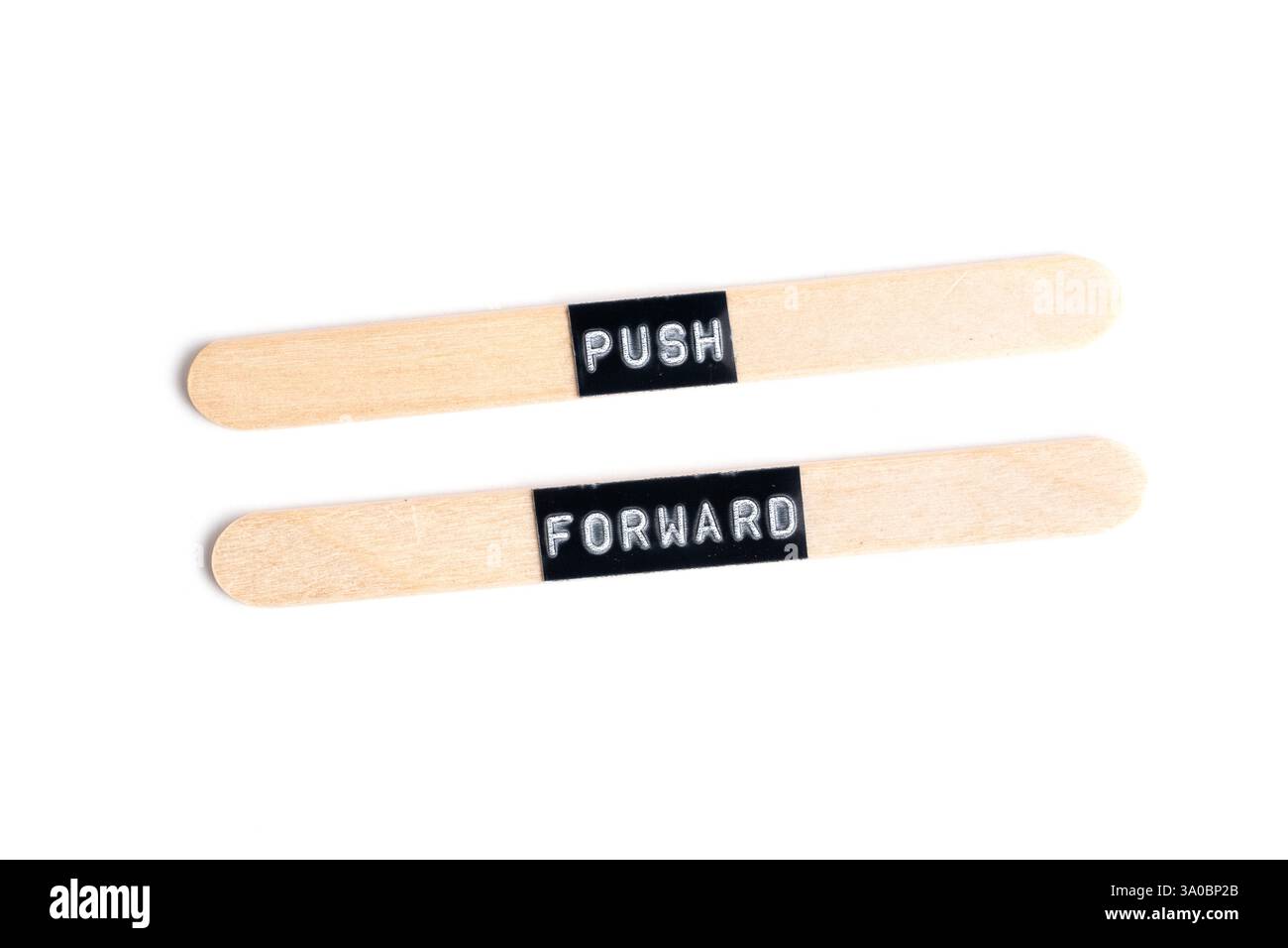 Push forward words on hi-res stock photography and images - Alamy