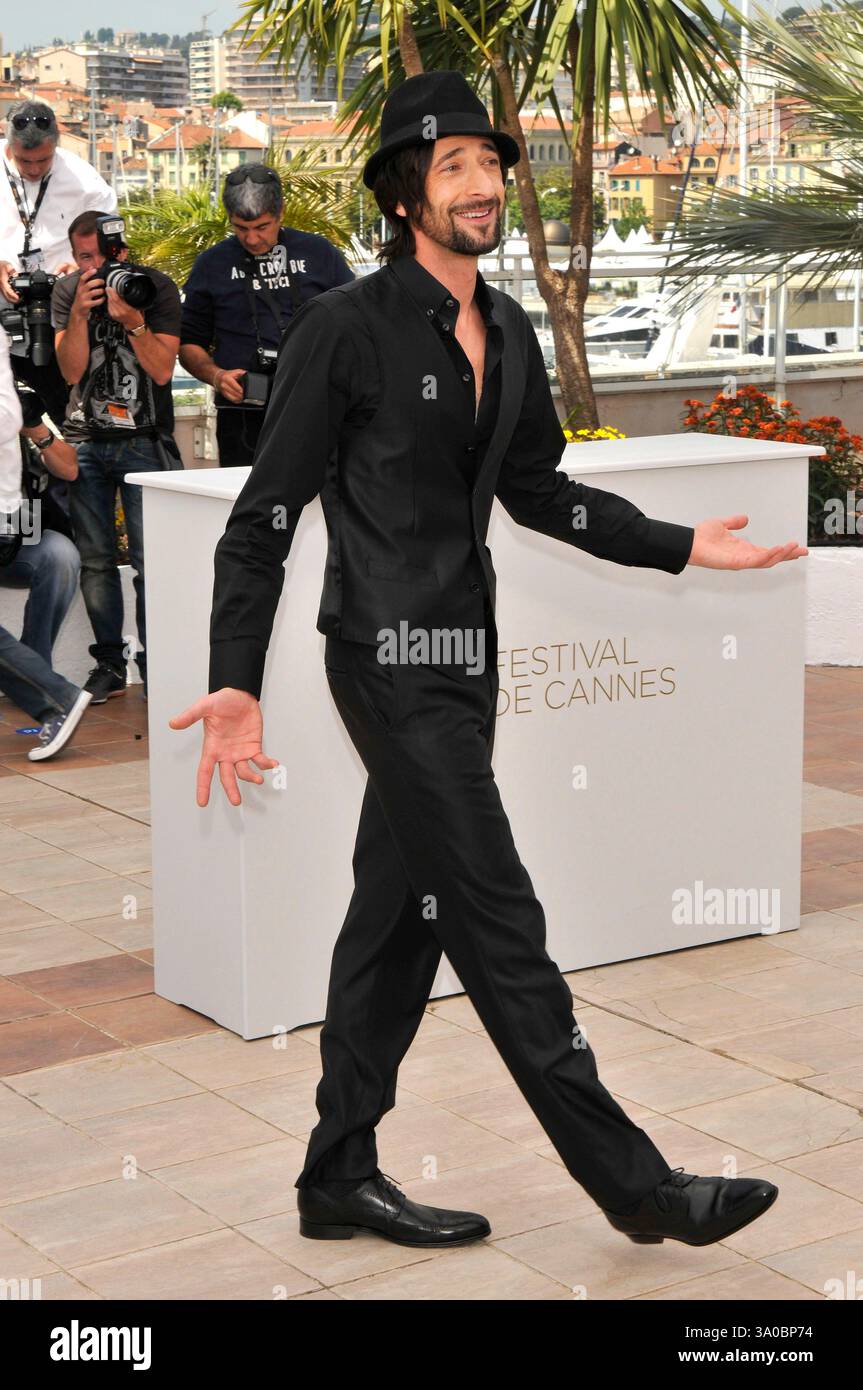 ADRIEN BRODY .'Midnight in Paris' photocall at the Palais des Festivals ...
