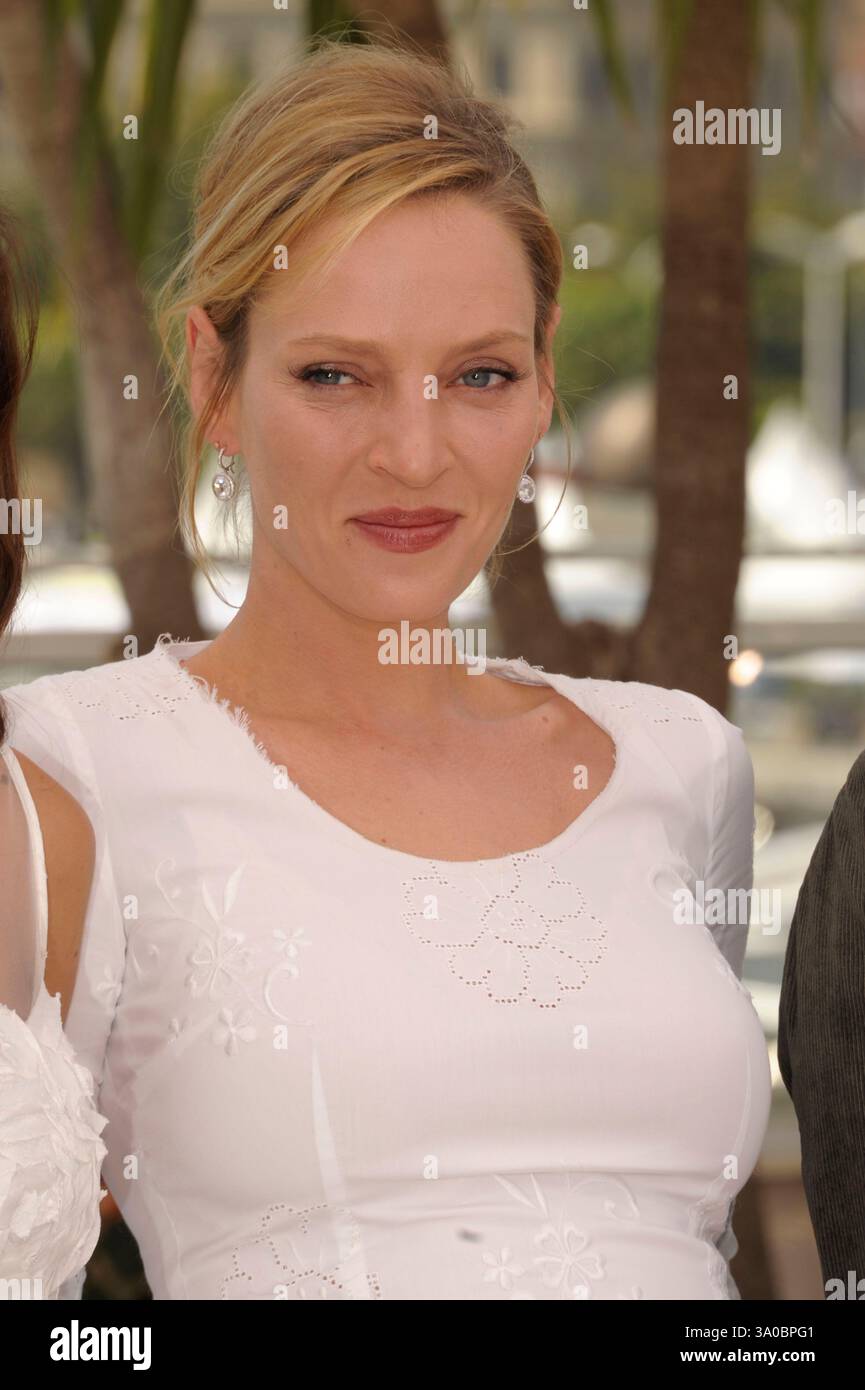 UMA THURMAN.The Jury photocall at the Palais des Festivals, 64th International Cannes Film ...