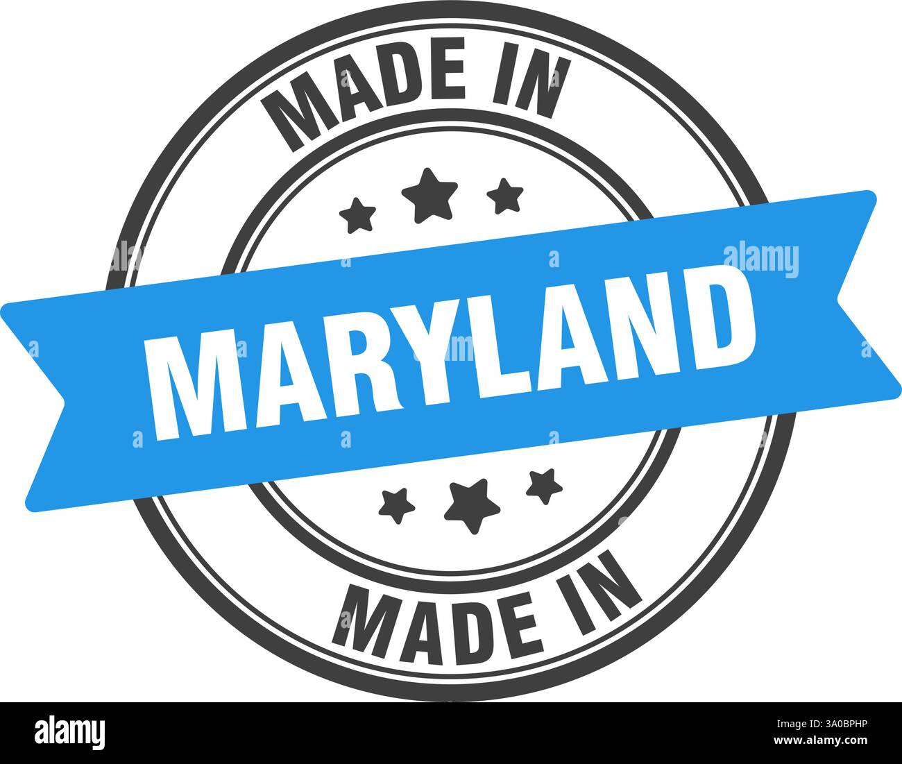 Made in Maryland stamp. Made in Maryland round sign Stock Vector Image ...