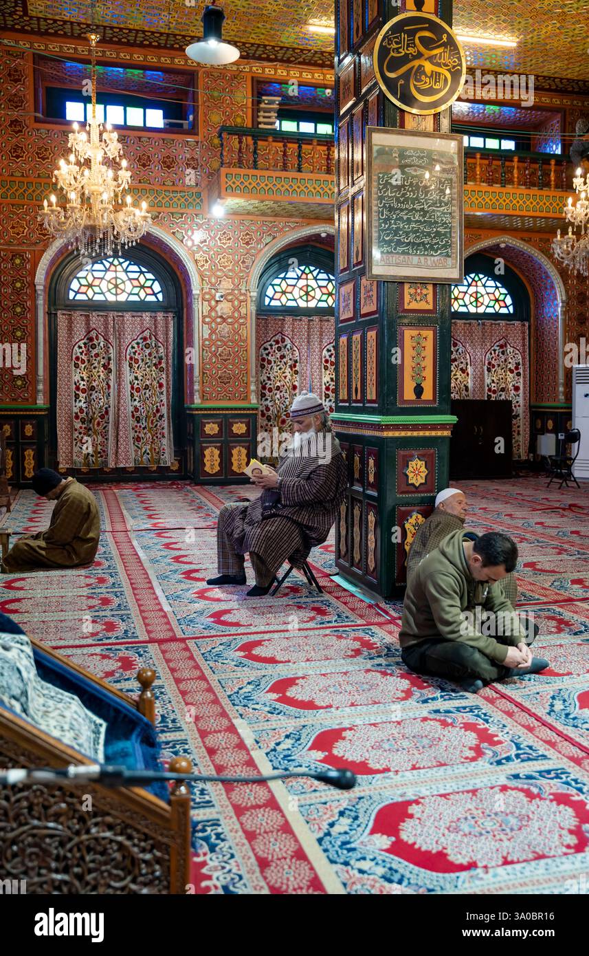 Kashmiri Muslims pray inside a shrine on the second day of Ramadan ...