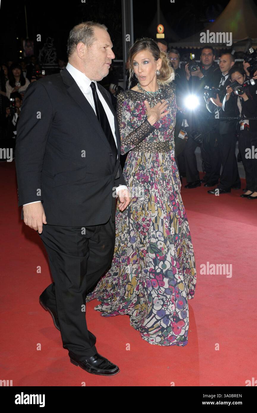 HARVEY WEINSTEIN, SARAH JESSICA PARKER.Attending the screening of 'Wu ...