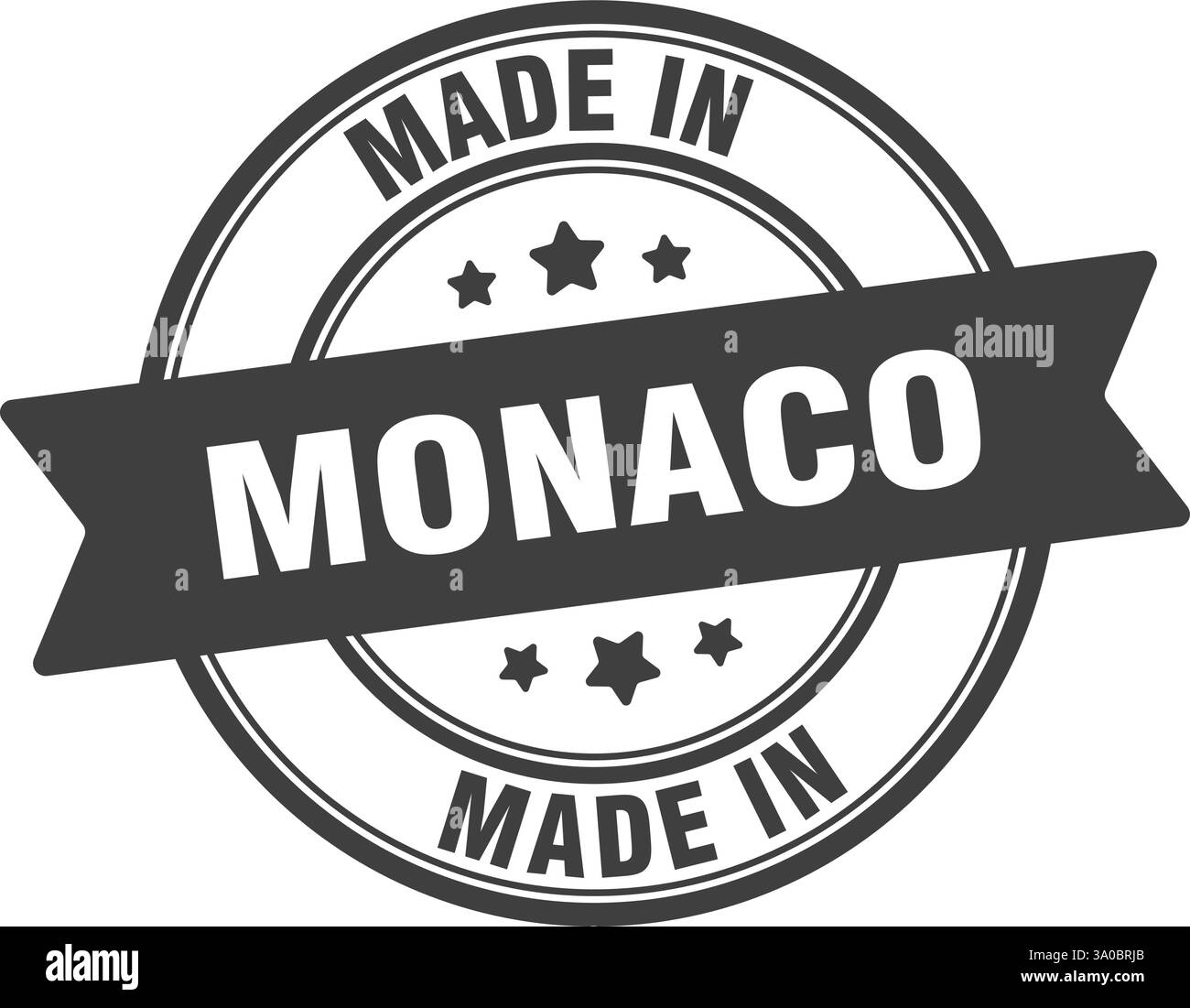 Made in Monaco stamp. Made in Monaco round sign Stock Vector Image ...