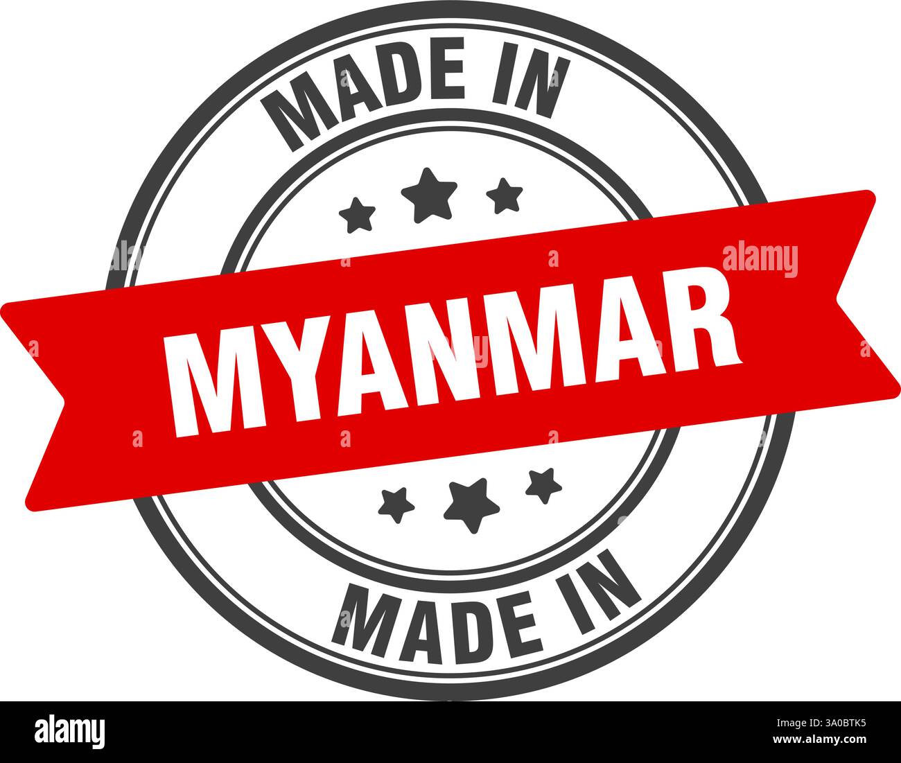 Made in Myanmar stamp. Made in Myanmar round sign Stock Vector Image ...