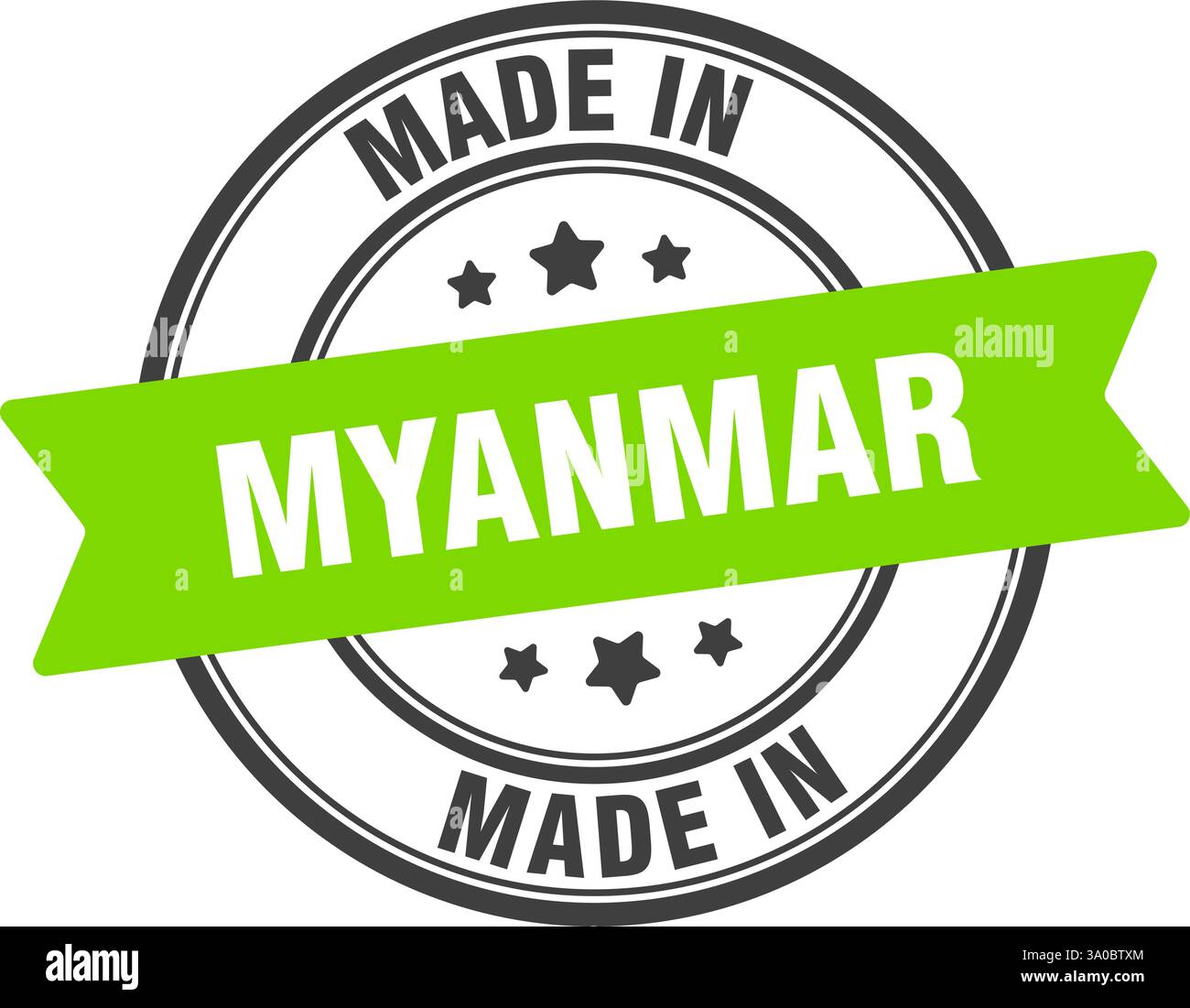 Made in Myanmar stamp. Made in Myanmar round sign Stock Vector Image ...
