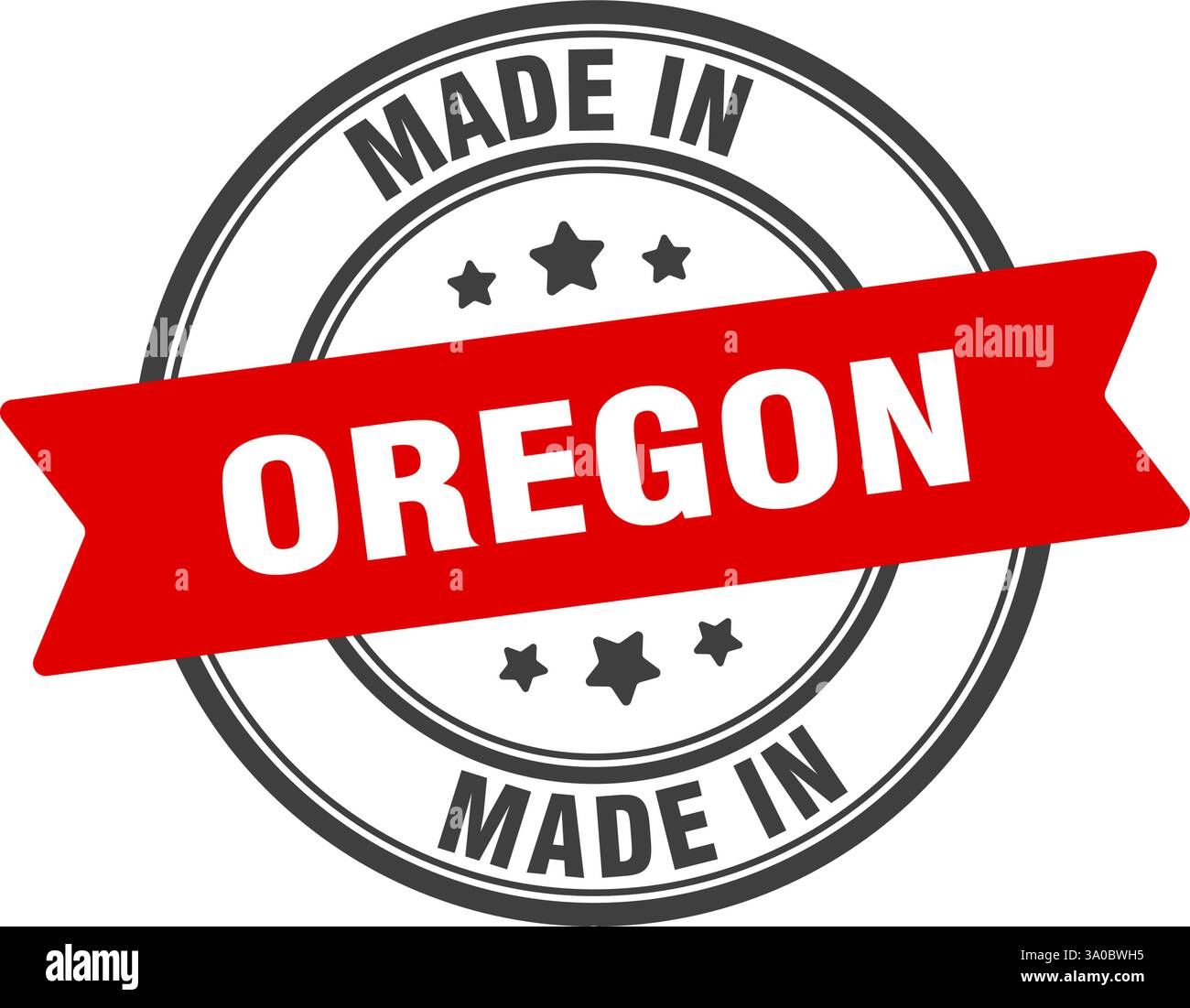 Made in Oregon stamp. Made in Oregon round sign Stock Vector Image ...