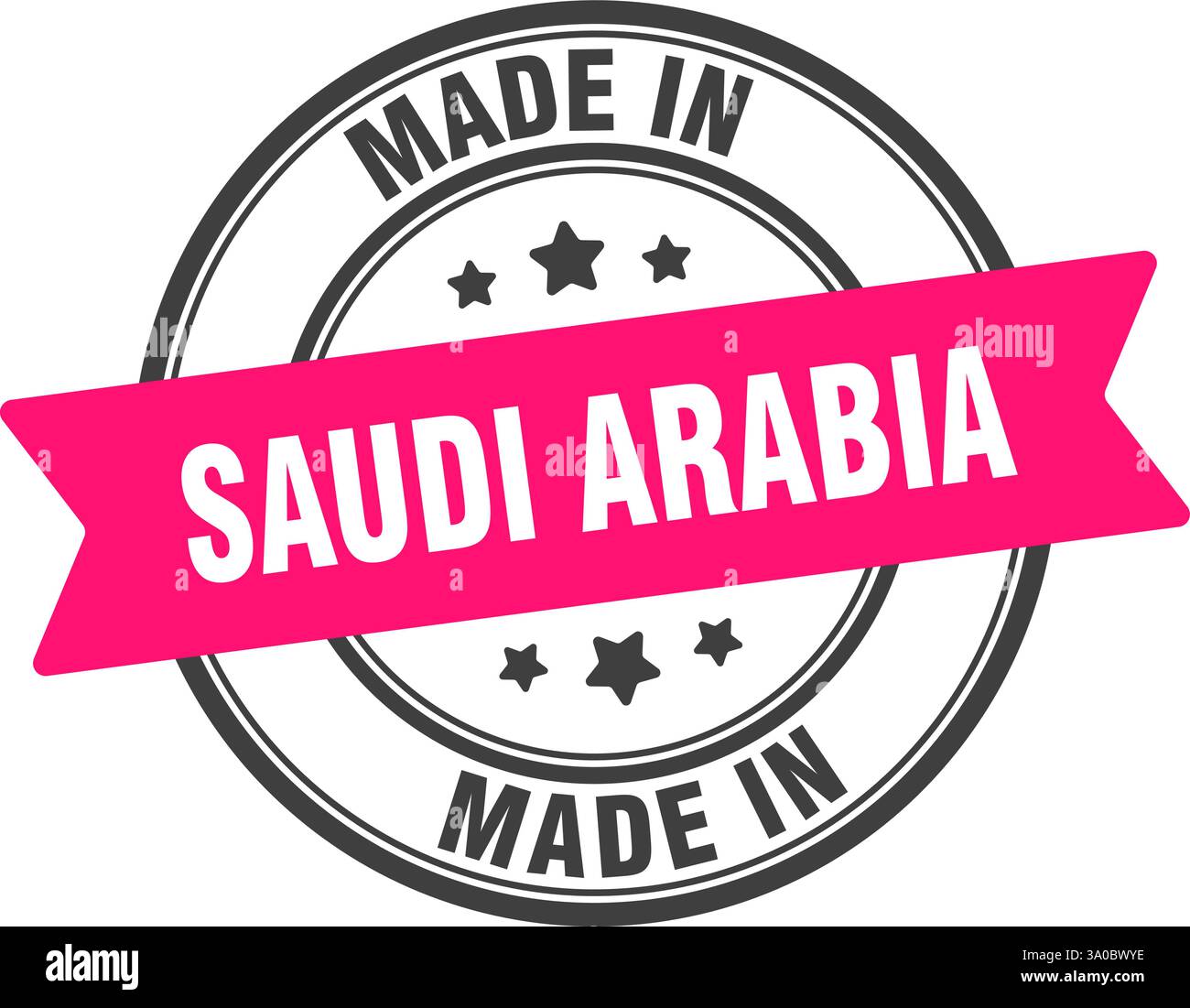 Made in Saudi Arabia stamp. Made in Saudi Arabia round sign Stock ...