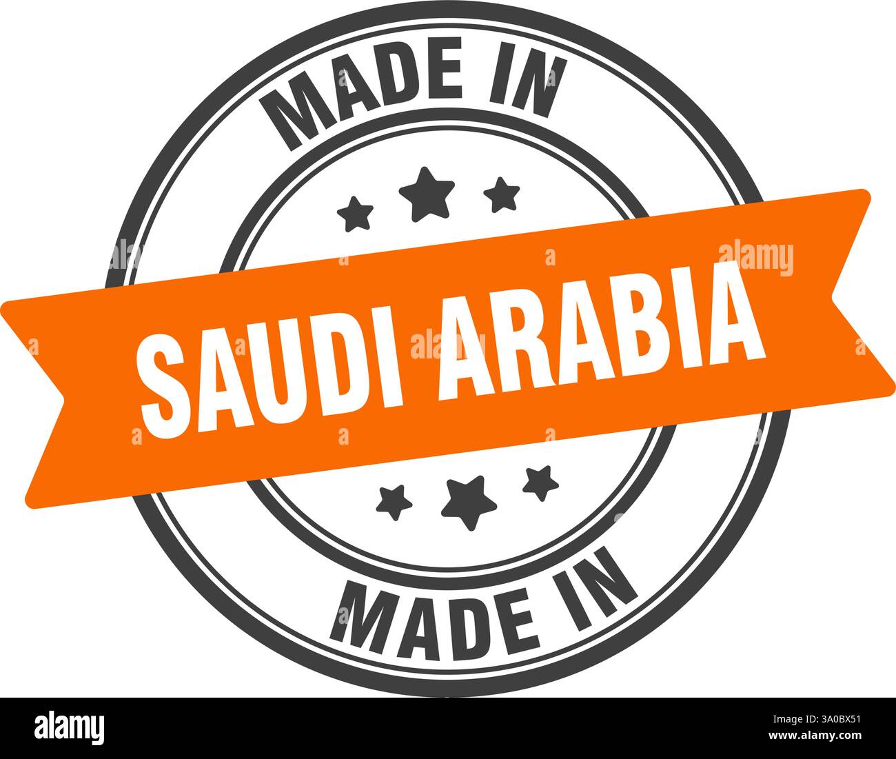Made in Saudi Arabia stamp. Made in Saudi Arabia round sign Stock ...