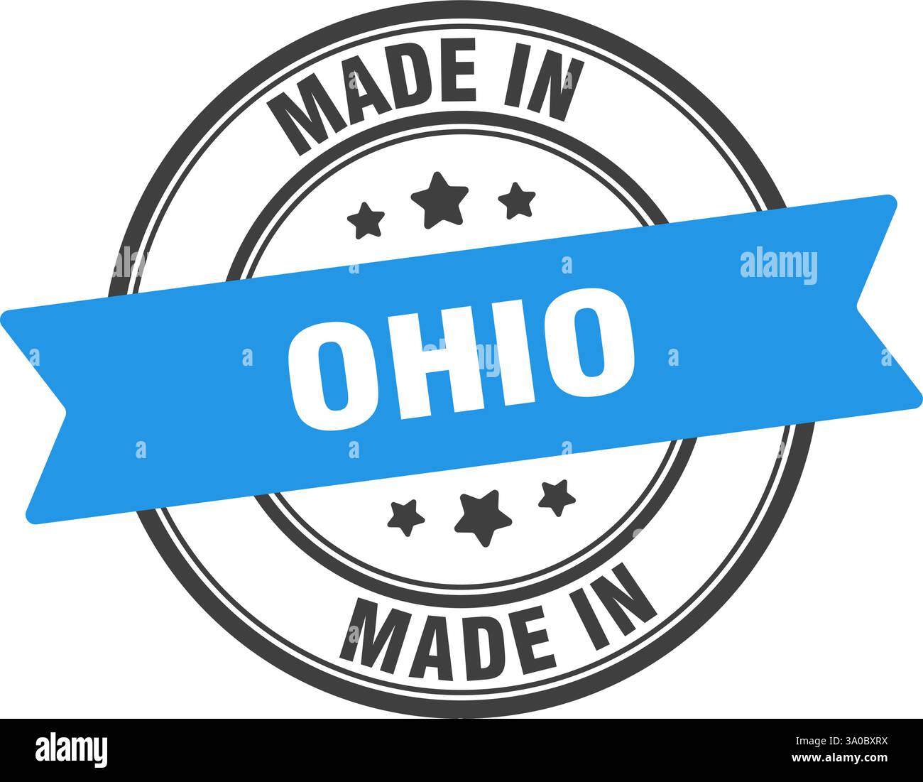 Made in Ohio stamp. Made in Ohio round sign Stock Vector Image & Art ...