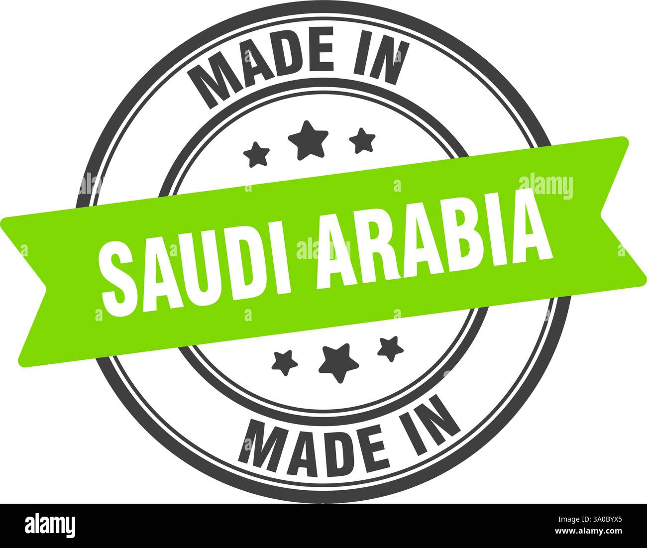 Made in Saudi Arabia stamp. Made in Saudi Arabia round sign Stock ...