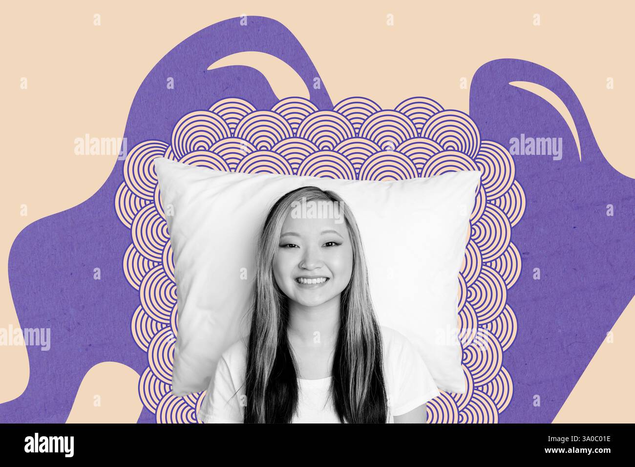 Sketch image artwork composite 3D photo collage of tradition culture ...