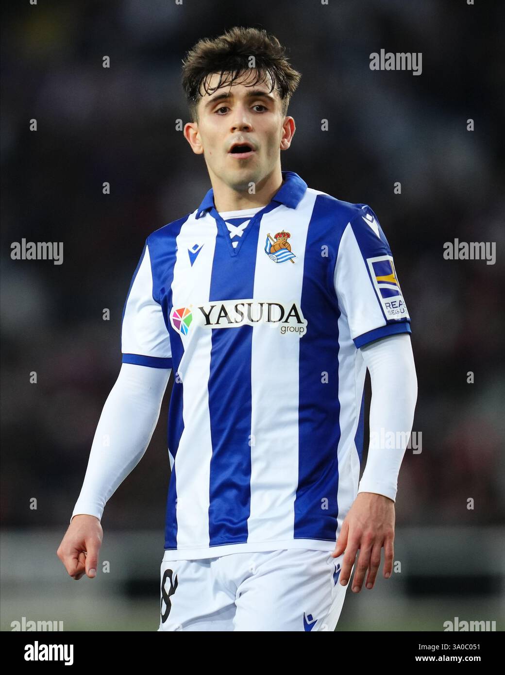 Barcelona, Spain. 03rd Mar, 2025. Pablo Marin of Real Sociedad during the La Liga EA Sports ...