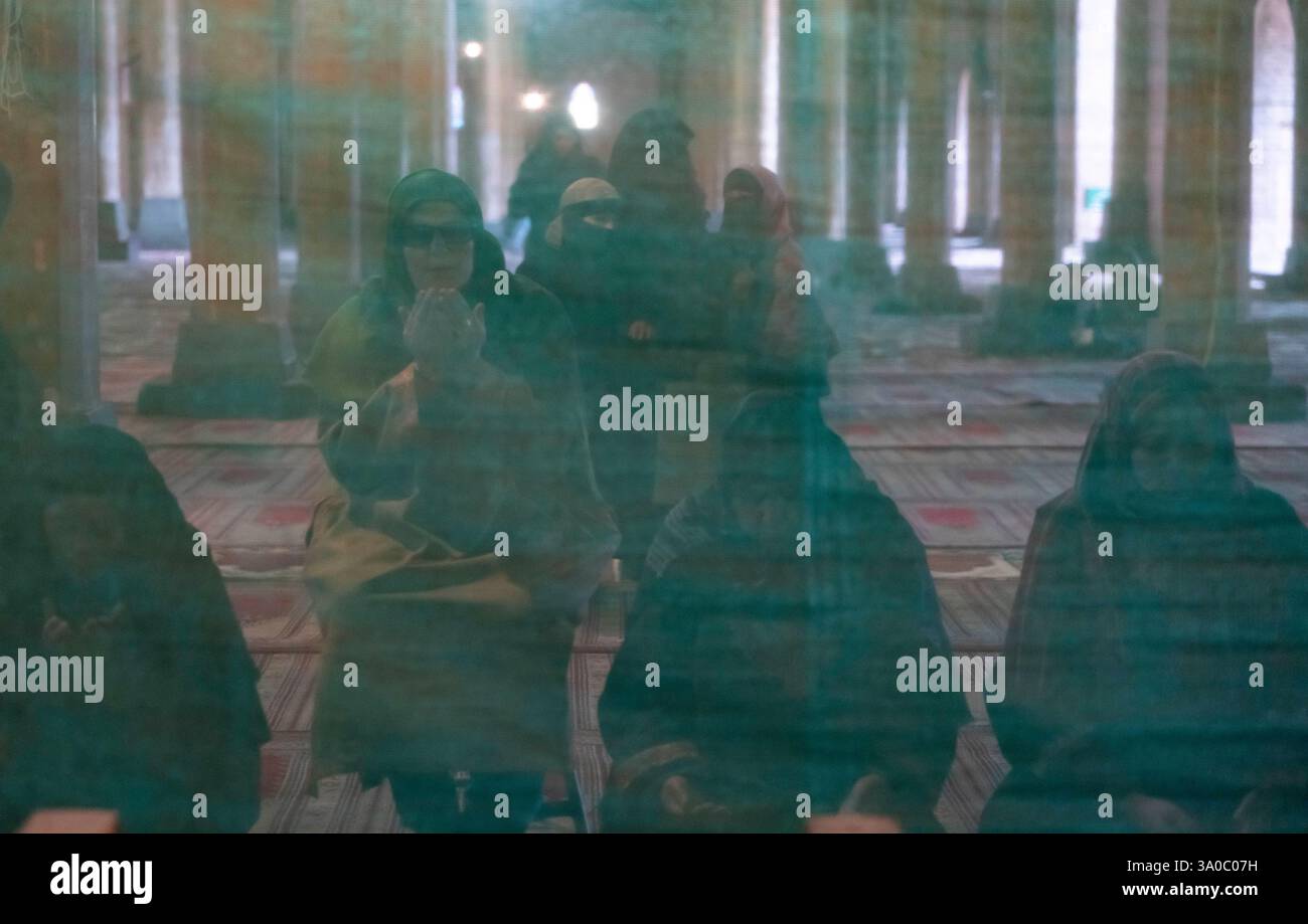 Srinagar, India. 03rd Mar, 2025. Kashmiri Muslim women pray inside ...