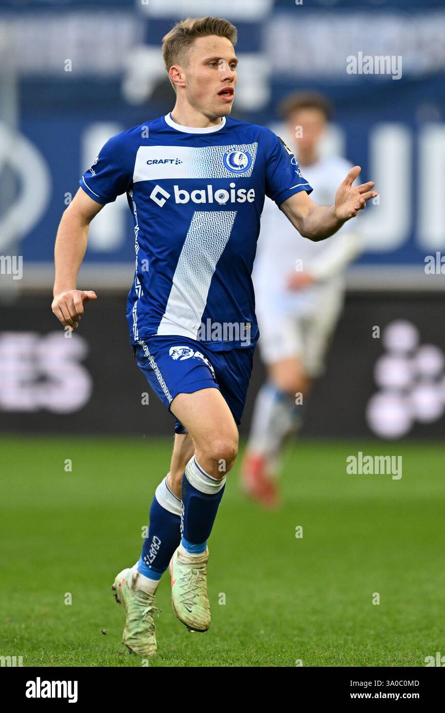 Matisse Samoise (18) of AA Gent pictured during the Jupiler Pro League ...