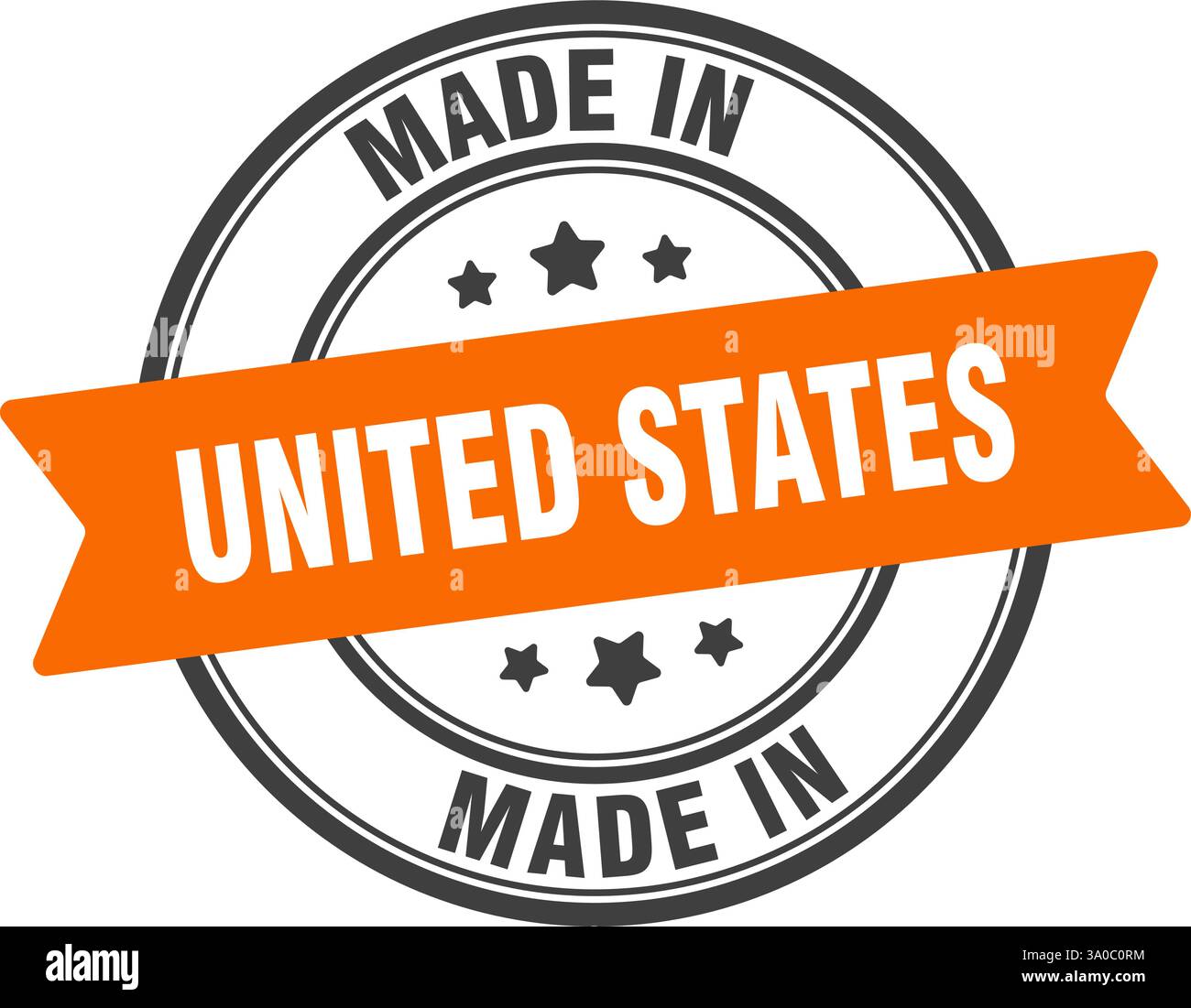 Made in United States stamp. Made in United States round sign Stock ...