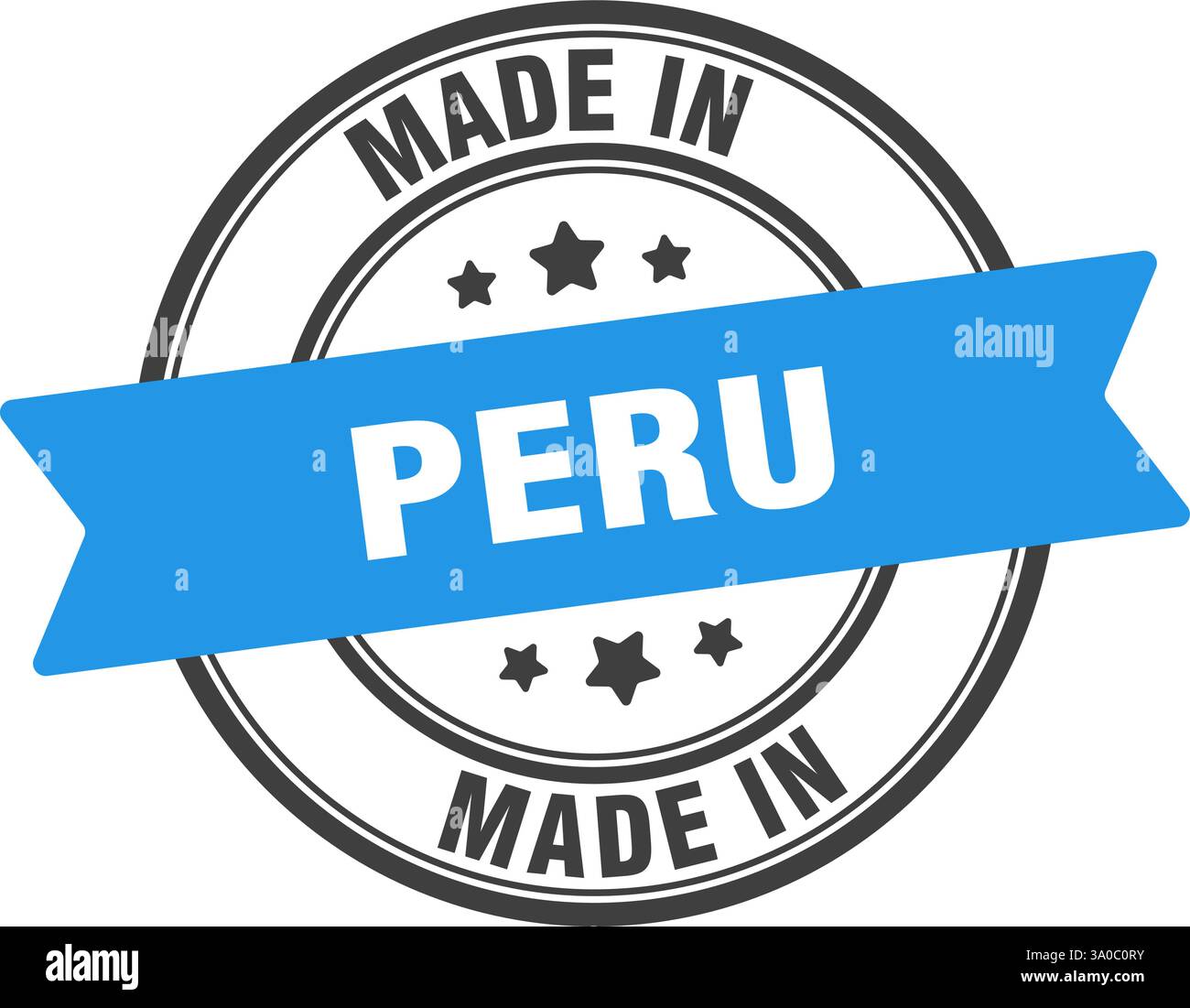 Made in Peru stamp. Made in Peru round sign Stock Vector Image & Art ...