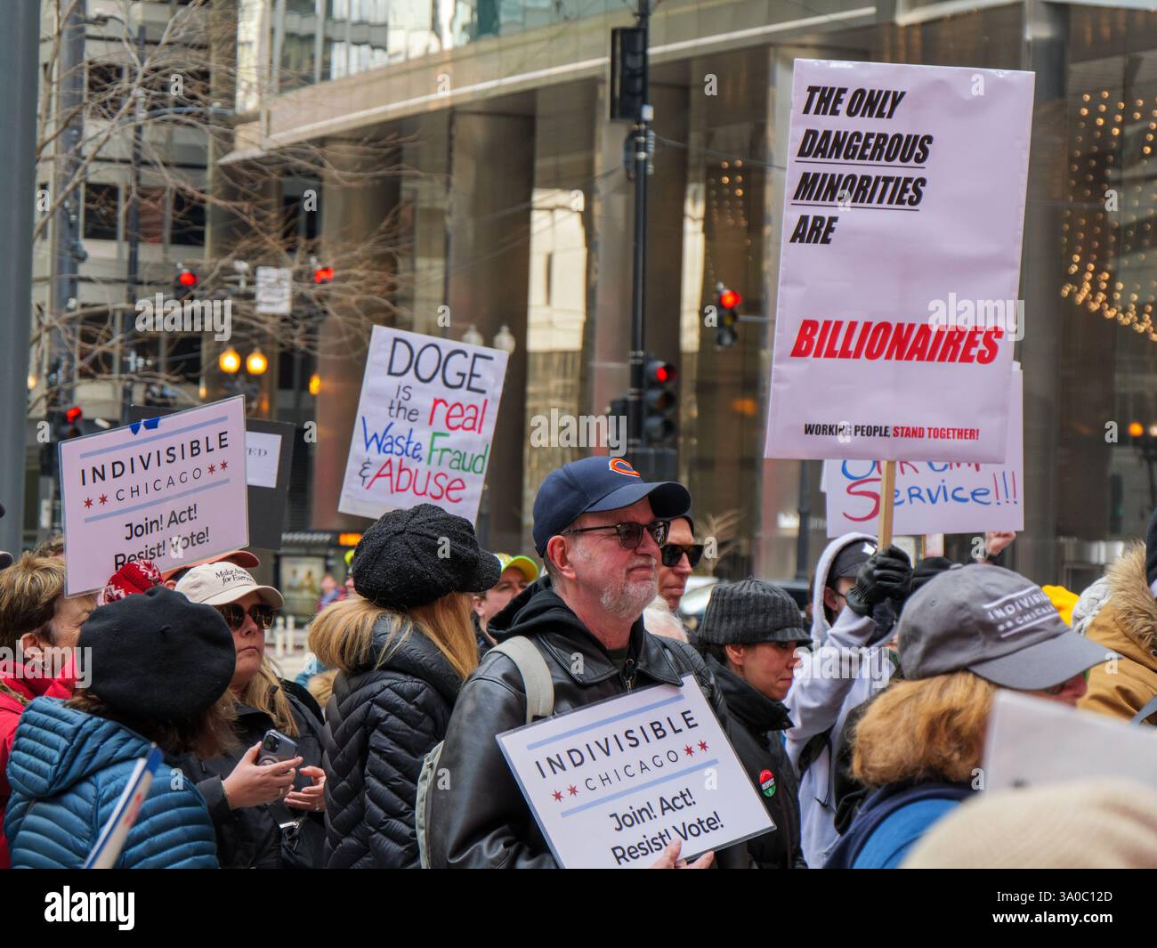 Protest against Consumer Financial Protection Bureau employee firings ...