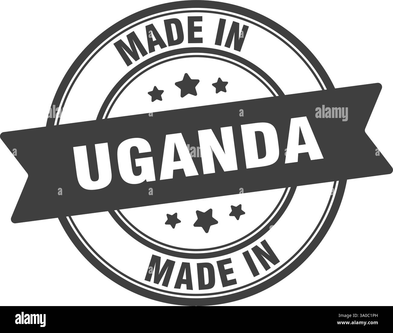 Made in Uganda stamp. Made in Uganda round sign Stock Vector Image ...